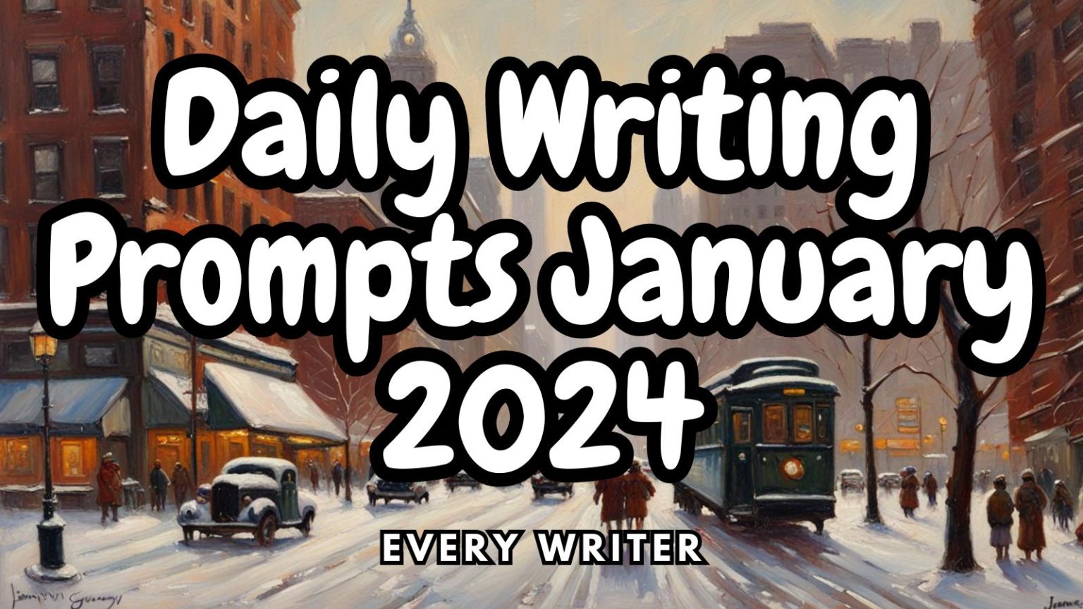 Daily Writing Prompts January 2024 - EveryWriter
