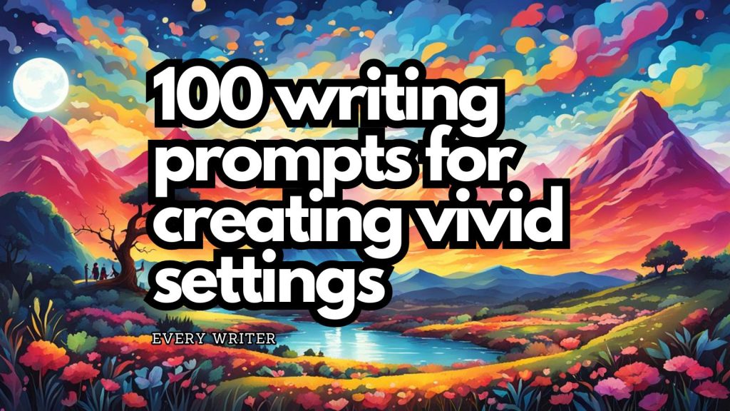 100 writing prompts for creating vivid settings - EveryWriter