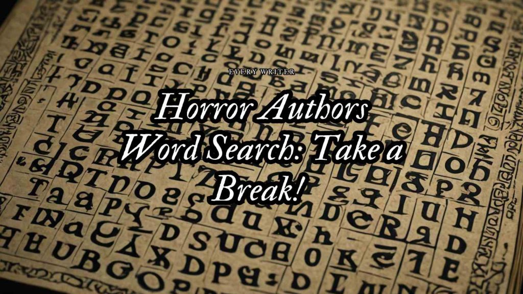 Word Search for Writers (Mondays)